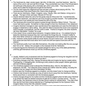 The Best Christmas Pageant Ever Teaching Guide, Quizzes, Vocabulary ...