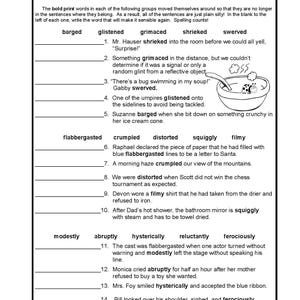 There's a Boy in the Girls' Bathroom Vocabulary Study With Word Lists ...