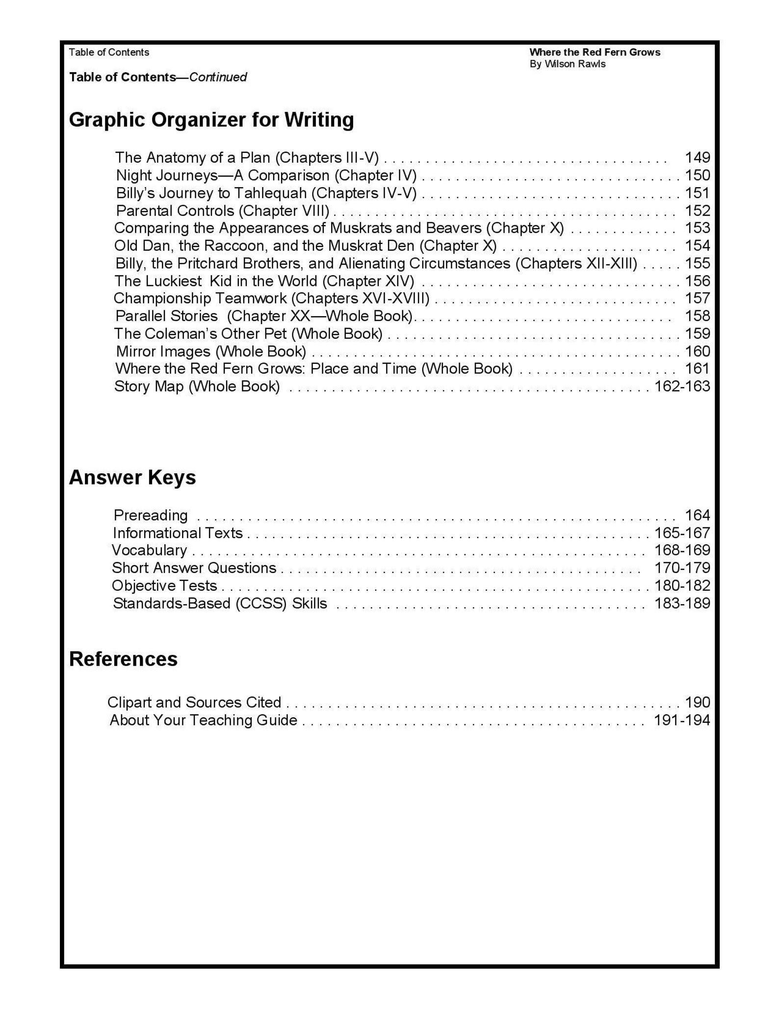 Where the Red Fern Grows Novel Teaching Guide - Etsy
