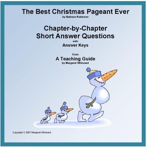 The Best Christmas Pageant Ever Chapter Short Answer Questions With ...