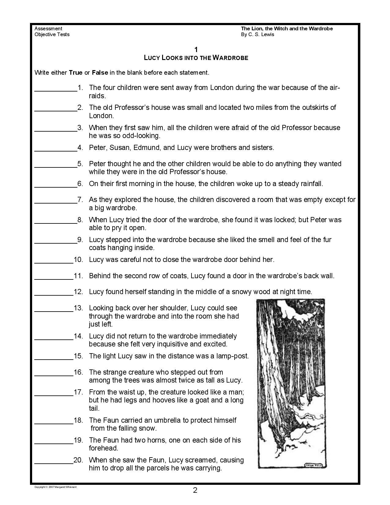 The Lion, the Witch, and the Wardrobe Chapter Summaries, Chapter ...