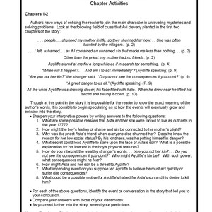 Crispin: the Cross of Lead Novel Study Guide Prereading, Vocabulary ...