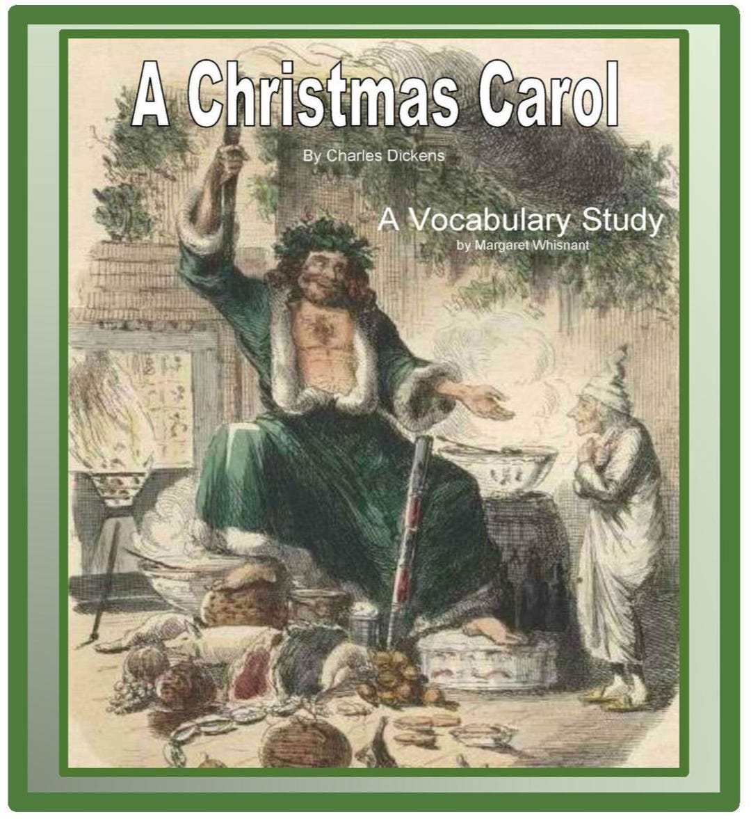 A Christmas Carol Vocabulary Study With Answer Keys CCSS - Etsy