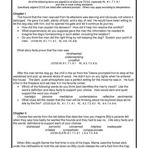 Where the Red Fern Grows Chapter-by-chapter and Whole Book Thinking and ...