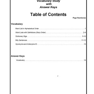 There's a Boy in the Girls' Bathroom Vocabulary Study With Word Lists ...