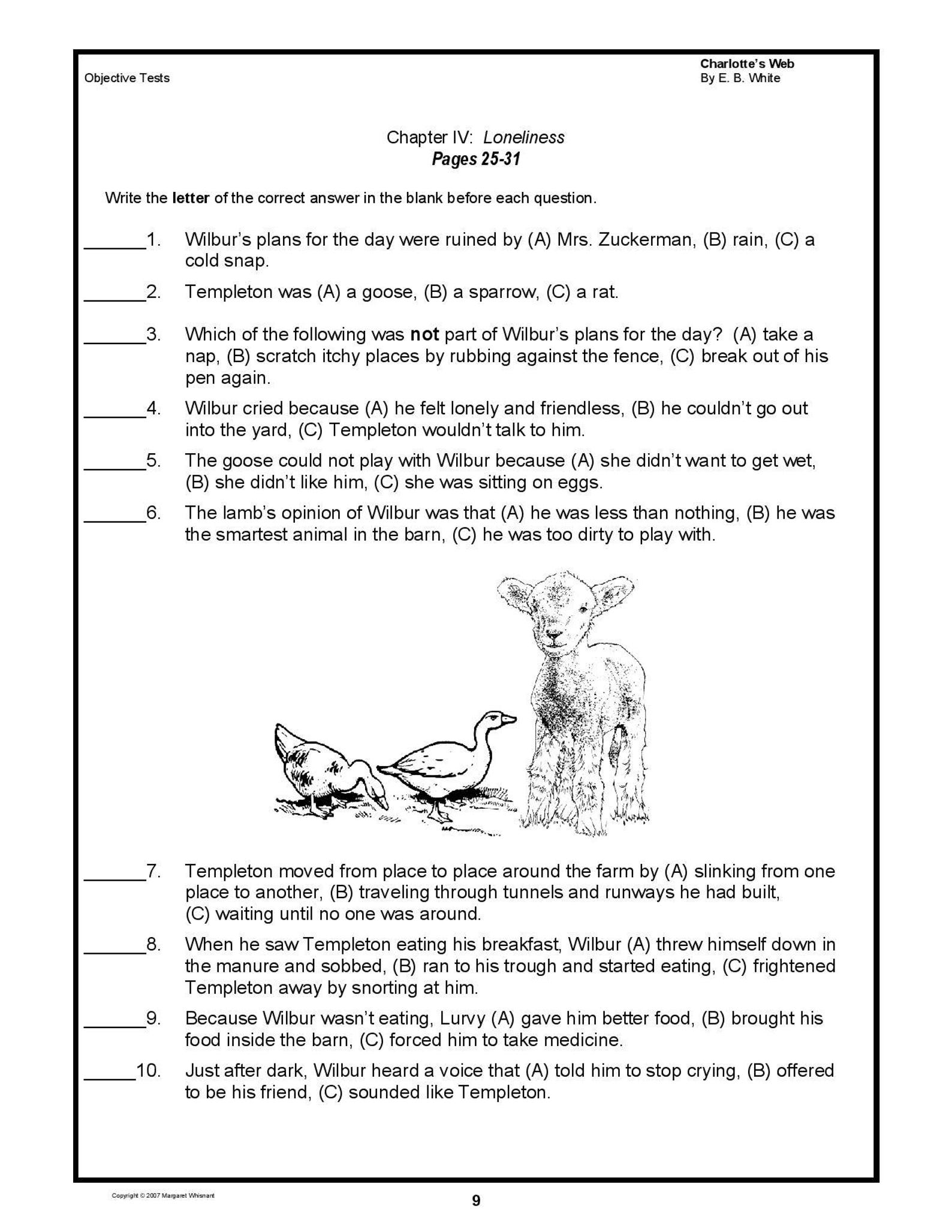 Charlotte's Web Teaching Guide - Etsy