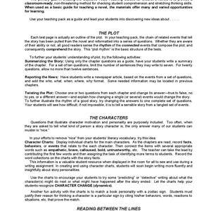 The Phantom Tollbooth Objective Tests Teaching Guide Chapter-by-chapter ...