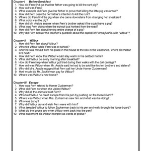 Charlotte's Web Teaching Guide - Etsy