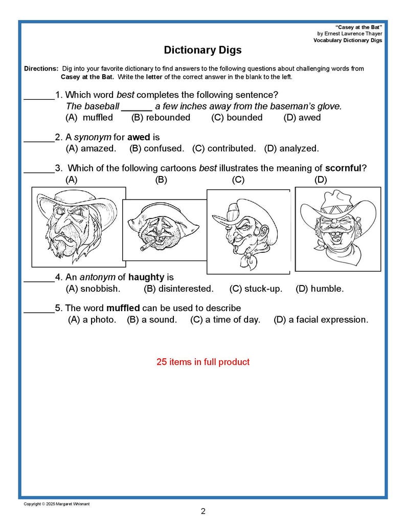 Casey at the Bat and Dorlan's Home Walk A Doubleheader Poetry Story ...