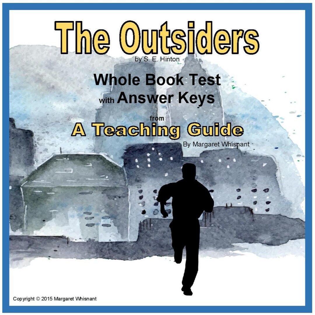 The Outsiders Whole Book Test With Answer Keys - Etsy