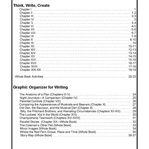Where the Red Fern Grows Chapter-by-chapter and Whole Book Thinking and ...
