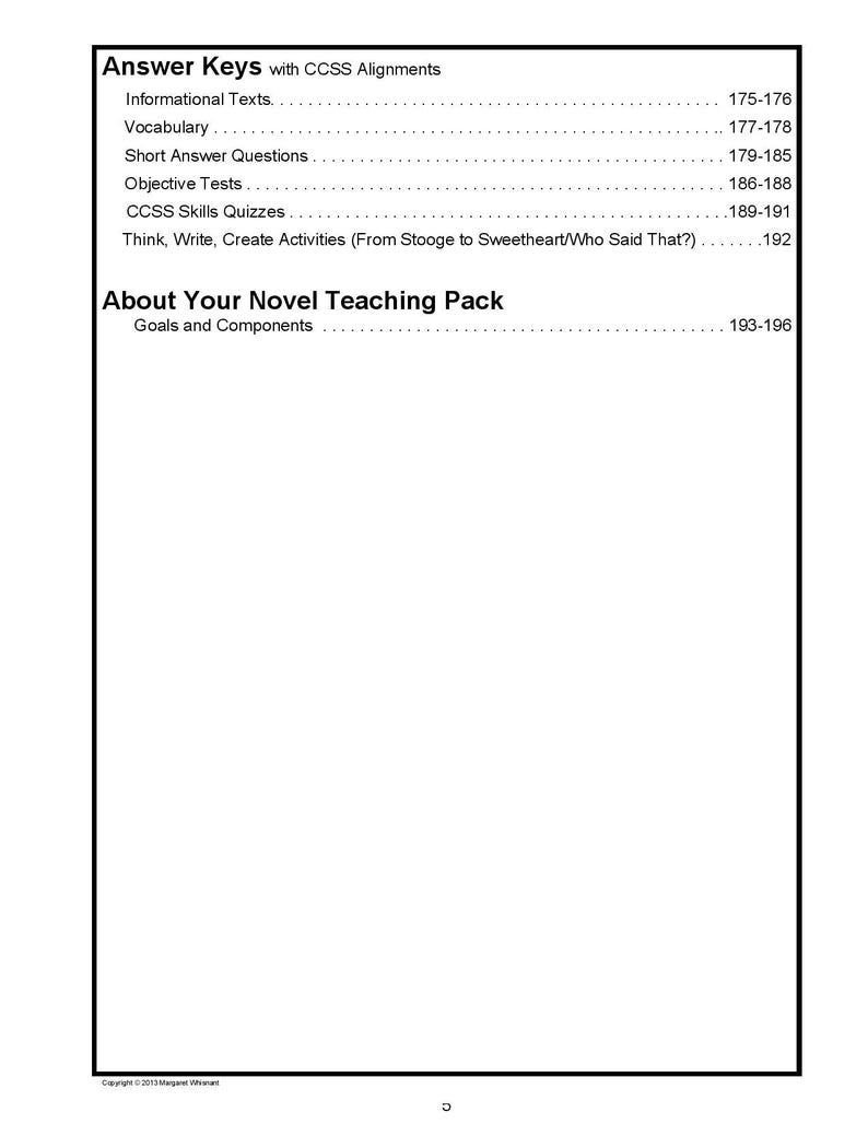 Schooled by Gordon Korman Novel Study | Comprehension Questions ...