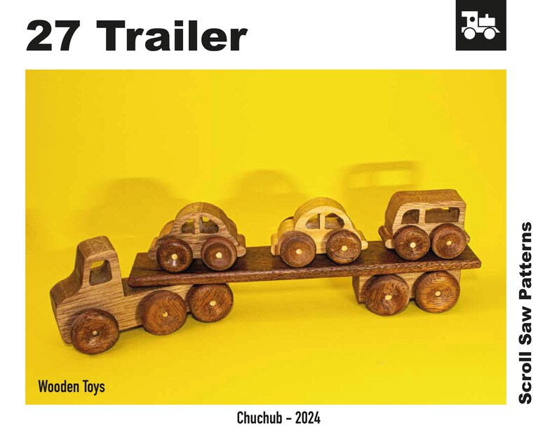 Wooden Toys Patterns Wood Toy Plans Trailer Etsy Canada