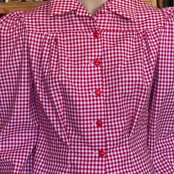 Red Gingham Check - Etsy