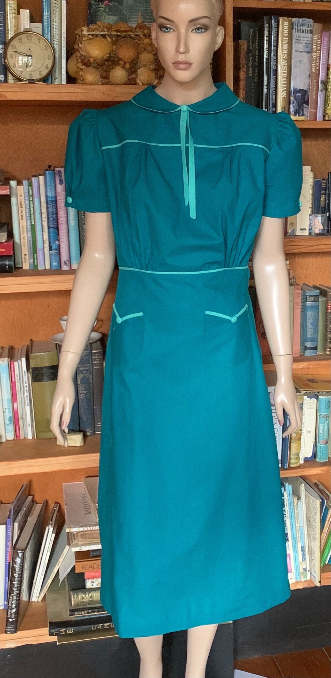 30's Vintage Reproduction Day Dress. Thirties / Vintage Style / 30's ...