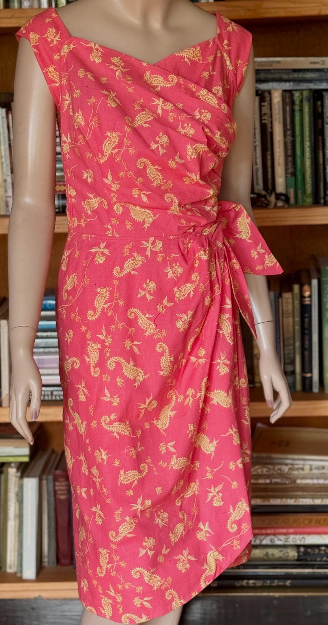 50s COCKTAIL Dress / Fifties Style / OOAK / 1950s / Alfred Shaheen ...