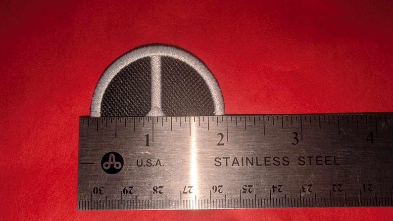 Black Peace Sign Iron-on Patch - Etsy UK