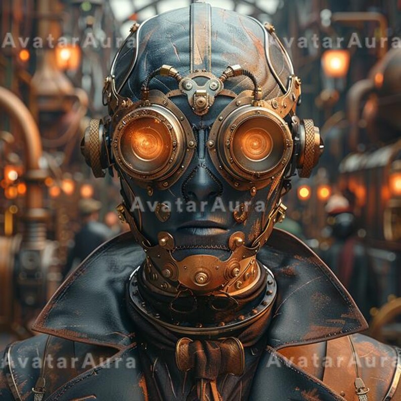 Steampunk Gamer Logo and Profile Picture for Streamers and Gamers - Etsy