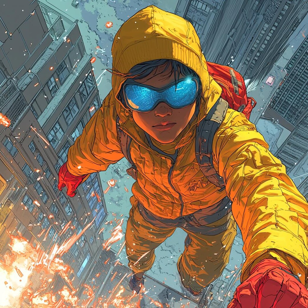 Vibrant Comic-style Avatar With Bold Lines and Expressive Features - Etsy