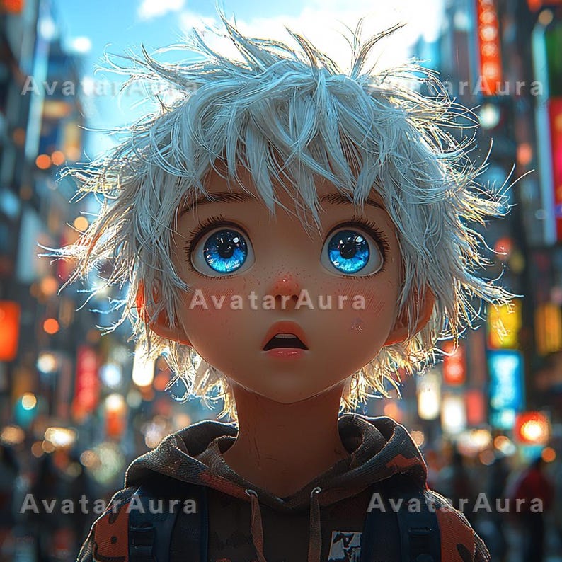 Anime-style Profile Icon for Social Media and Gaming - Etsy