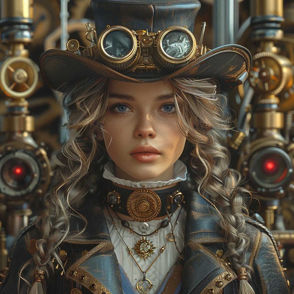 Vintage Steampunk Avatar and Gamer Logo for Twitch, Discord, and ...