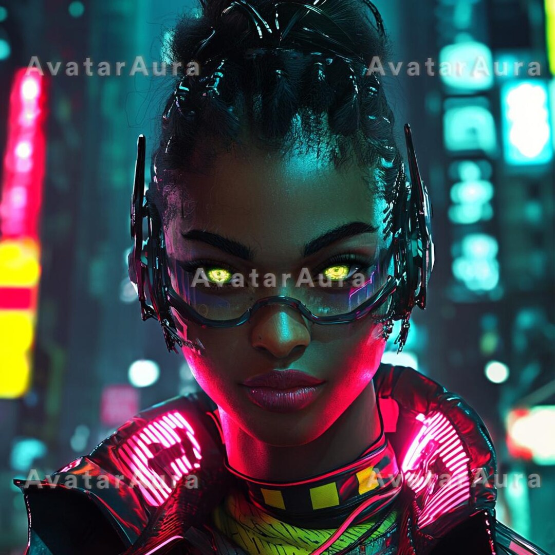 Cyberpunk Avatar for Twitch and Discord Profiles - Etsy