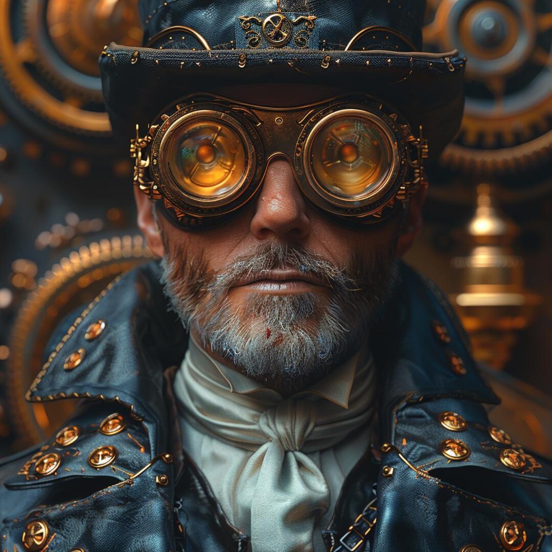 Steampunk Avatar and Streamer Logo for Twitch, Discord, Youtube, and ...