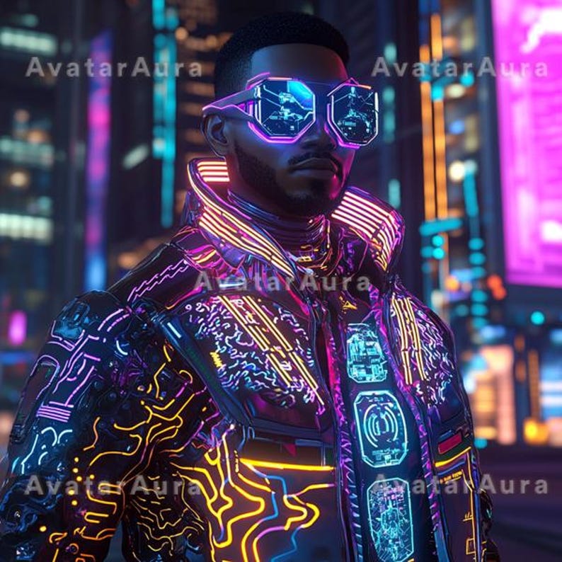Futuristic Avatar for Gamers and Streamers - Etsy