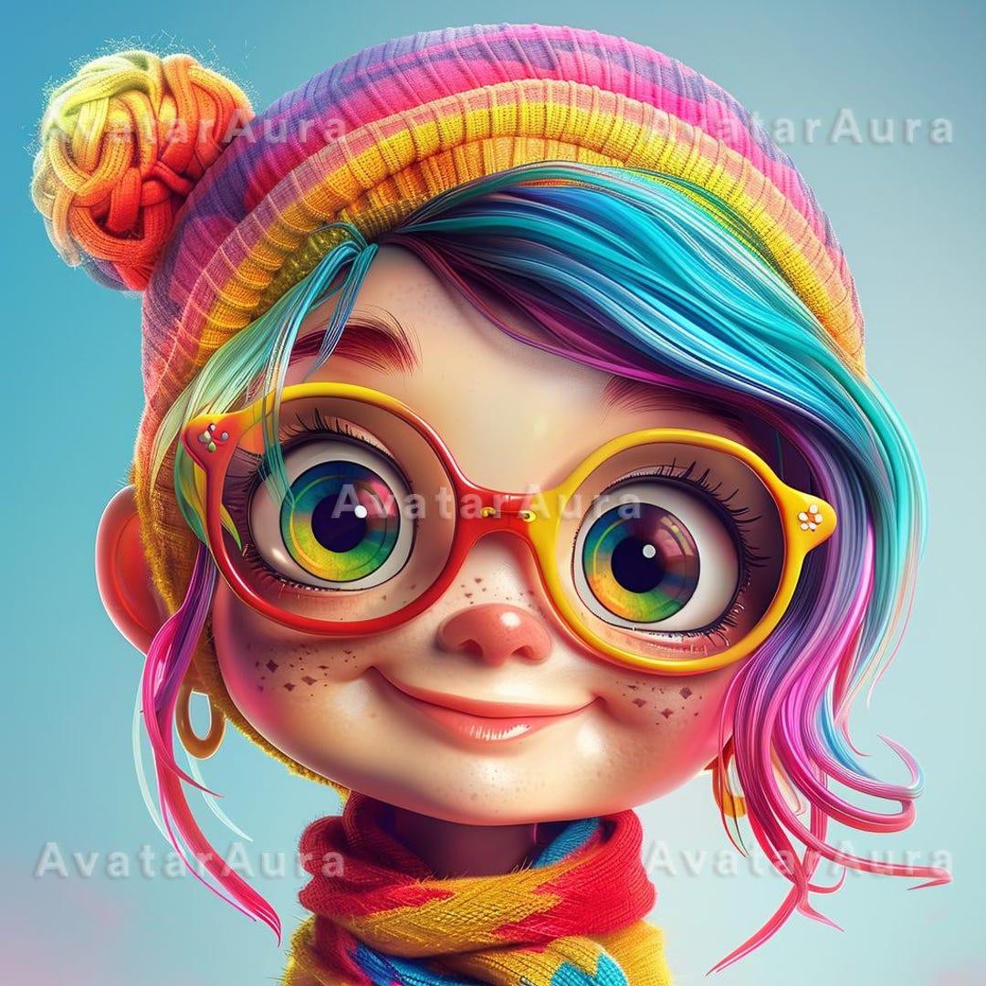 Cartoon-style Gamer Avatar With Playful Expressions for Twitch, Discord ...