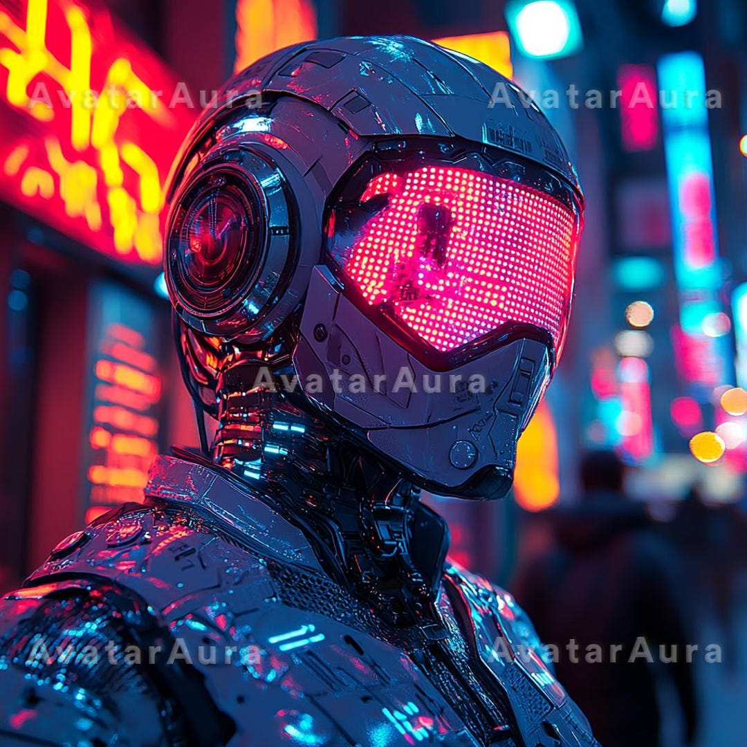 Cyberpunk Avatar Profile Picture for Streamers and Gamers - Etsy