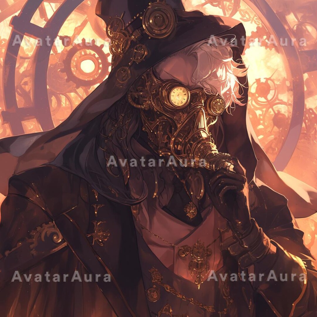 Steampunk Avatar Icon and Gamer Logo for Streamers and Gamers - Etsy