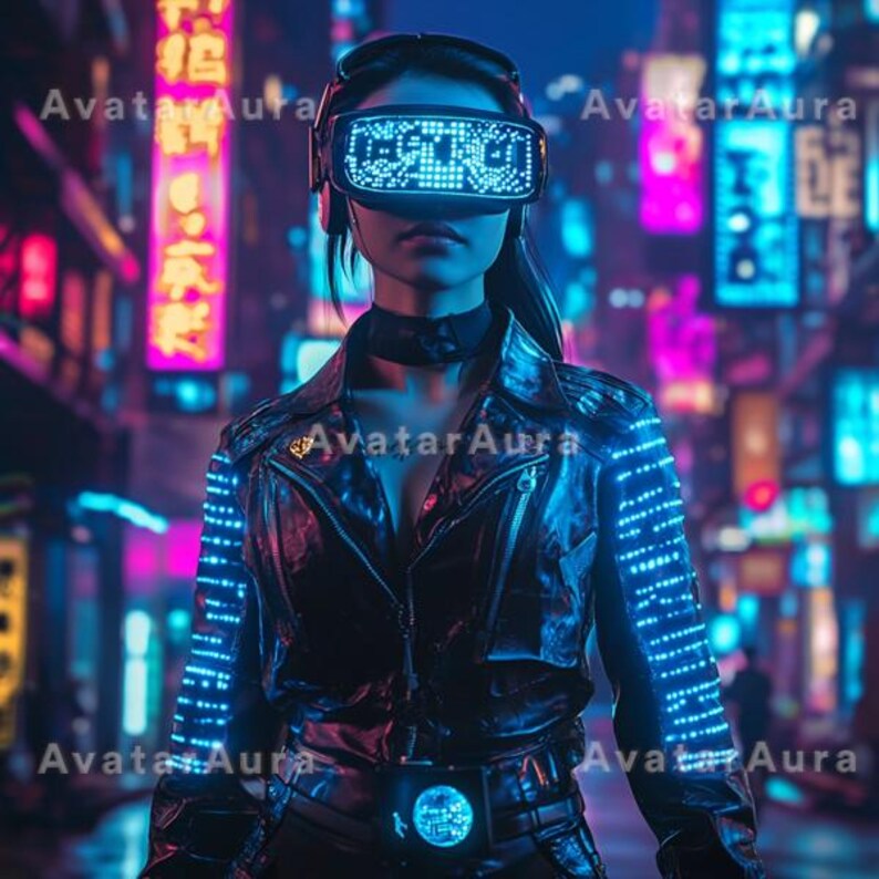 Cyberpunk Avatar for Twitch Streamers and Gamers - Etsy