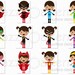 Superhero Girls Clipart and Digital Papers Instant Download - Etsy