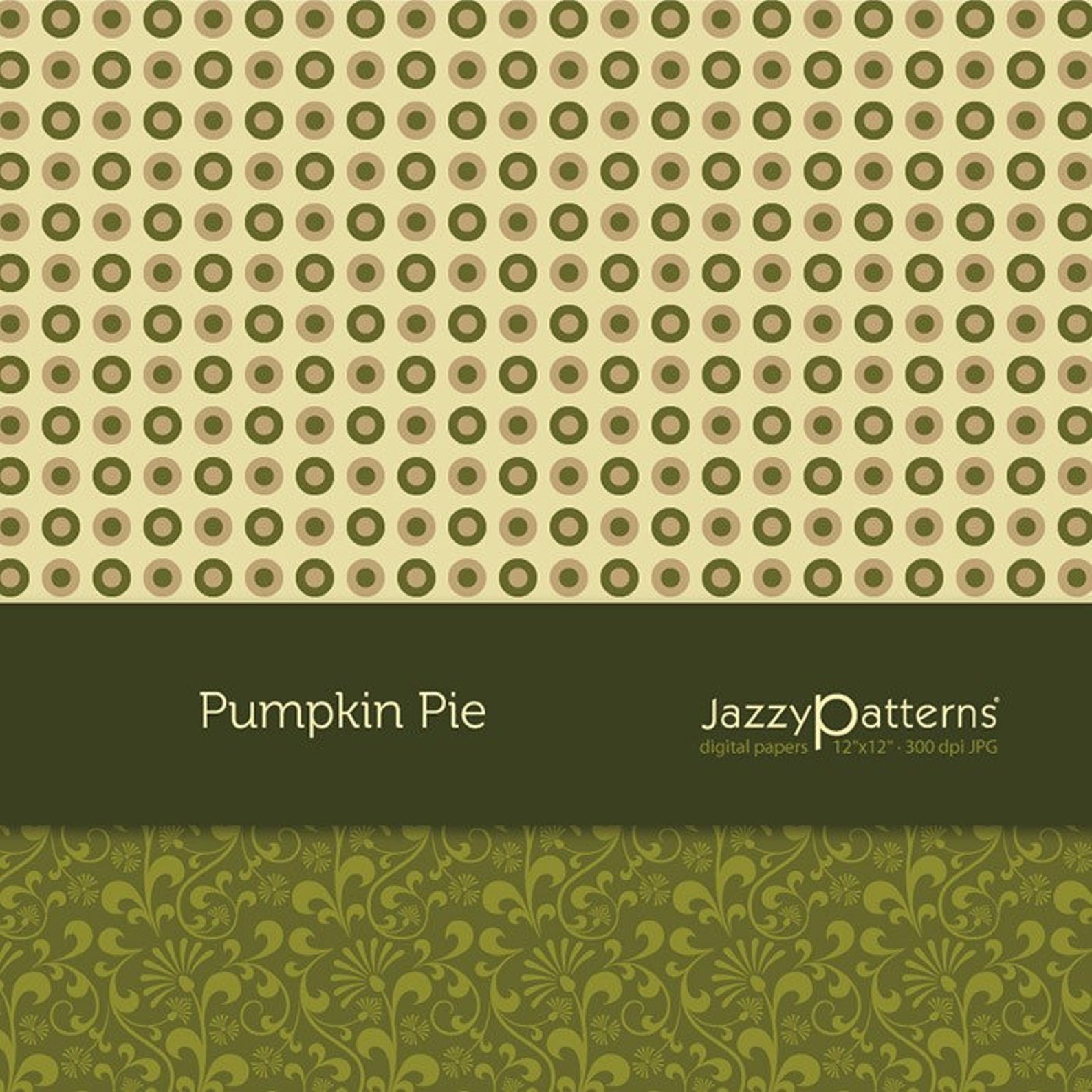 Pumpkin Pie Digital Papers Autumn Themed Backgrounds for - Etsy