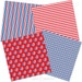 Patriotic Digital Papers in Red and Blue, 4th of July Backgrounds for ...