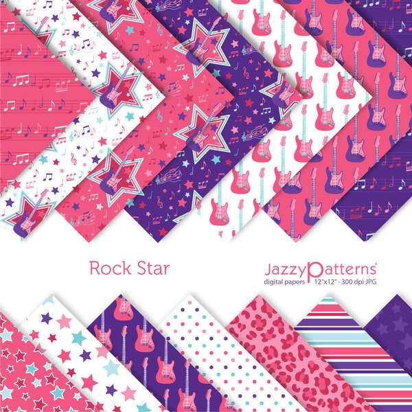 Rockstar Printable Party Decorations - Etsy