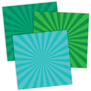 Starburst Digital Papers in Rainbow Colors, Comic Sunburst Backgrounds ...