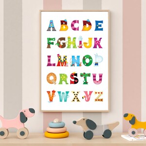 Printable Abc Poster, Alice in Wonderland Alphabet, Instant Download - Etsy