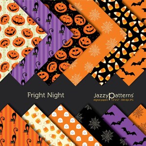 Halloween Digital Papers for Scrapbooking, Party and Home Decor ...