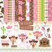 Girly Wild West Clip Art and Digital Paper Pack, Instant Download - Etsy