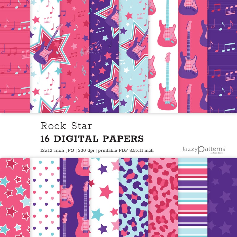 Rock and Roll Theme - Etsy