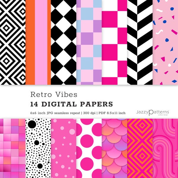 Hot Pink and Orange - Etsy