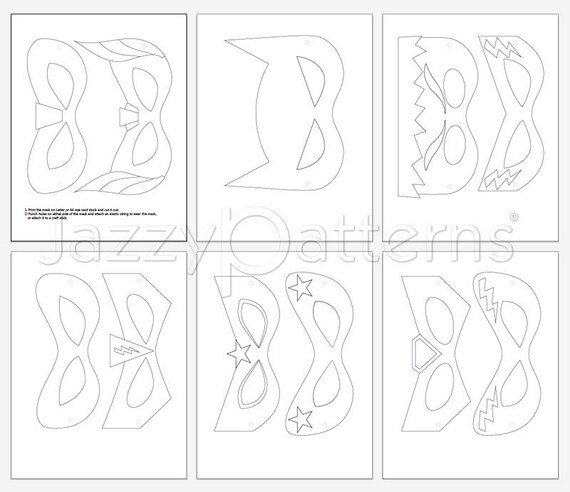 Downloadable Masks Templates