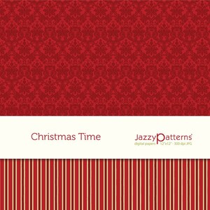Christmas Digital Papers in Red, Green and Beige,holiday Backgrounds in ...