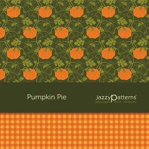 Pumpkin Pie Digital Papers, Autumn Themed Backgrounds for Thanksgiving ...
