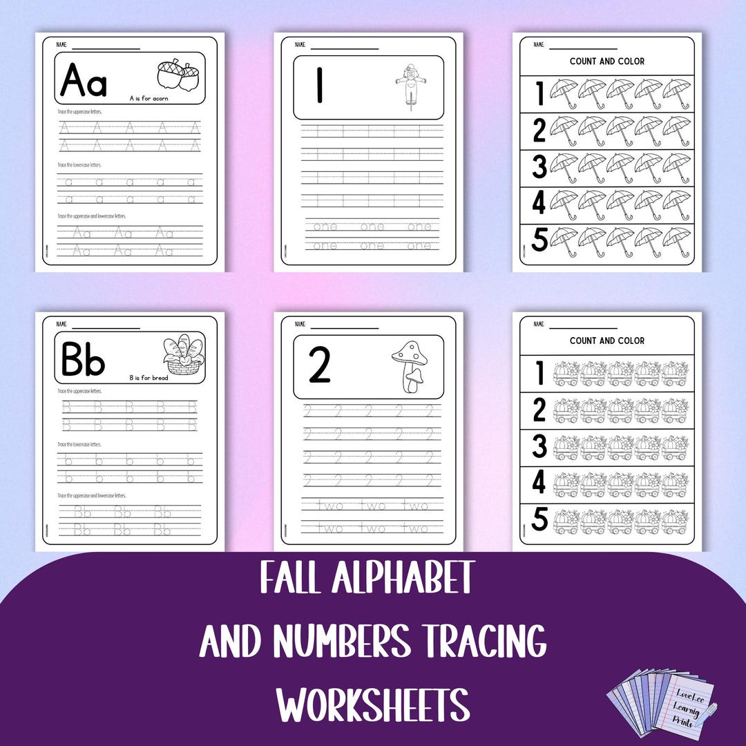 Fall Worksheet Bundle Preschool and Kindergarten, Preschool and ...
