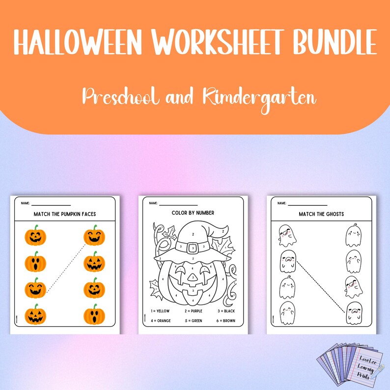 Halloween Printable Worksheets, Prek Worksheets, Kindergarten ...