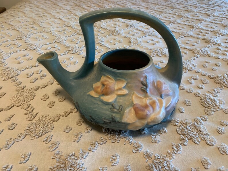 3 Pc ROSEVILLE POTTERY peony Tea Set - Etsy