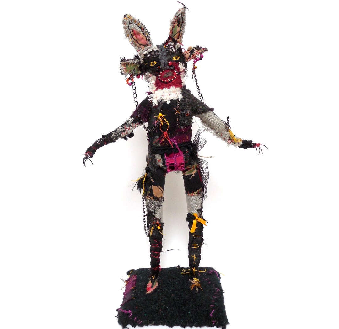 Singing Bull Bunny Soft Sculpture - Etsy