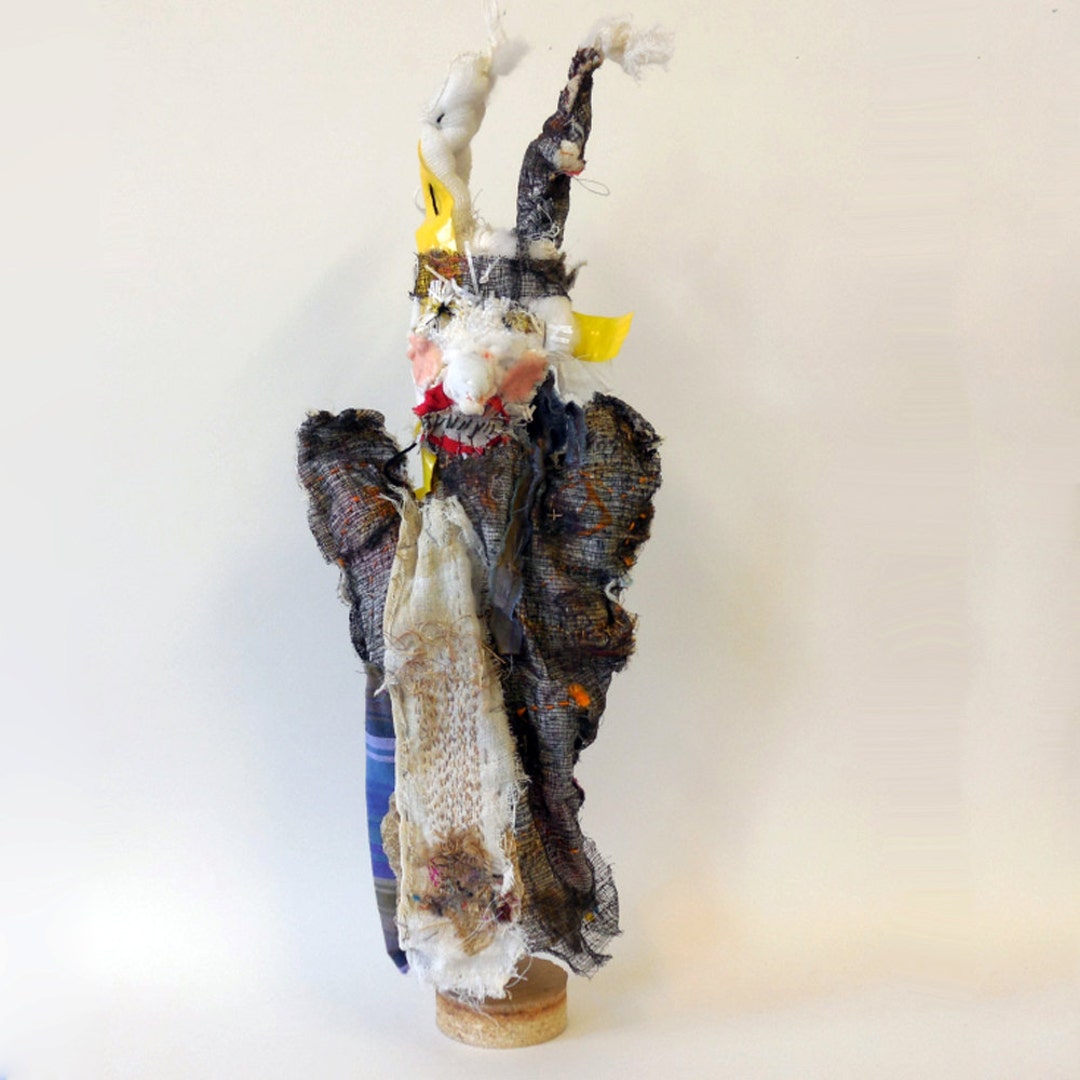 Masked Rabbit Puppet in Textiles - Etsy UK